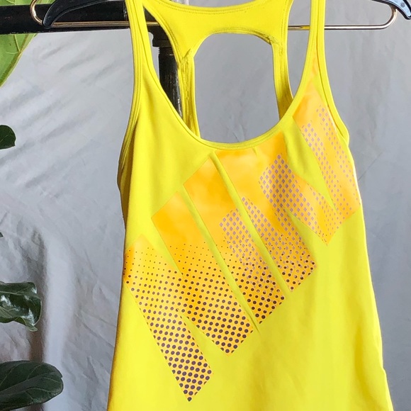 Nike | Tops | Womens Nike Drifit Yellow Racerback Running Tank | Poshmark